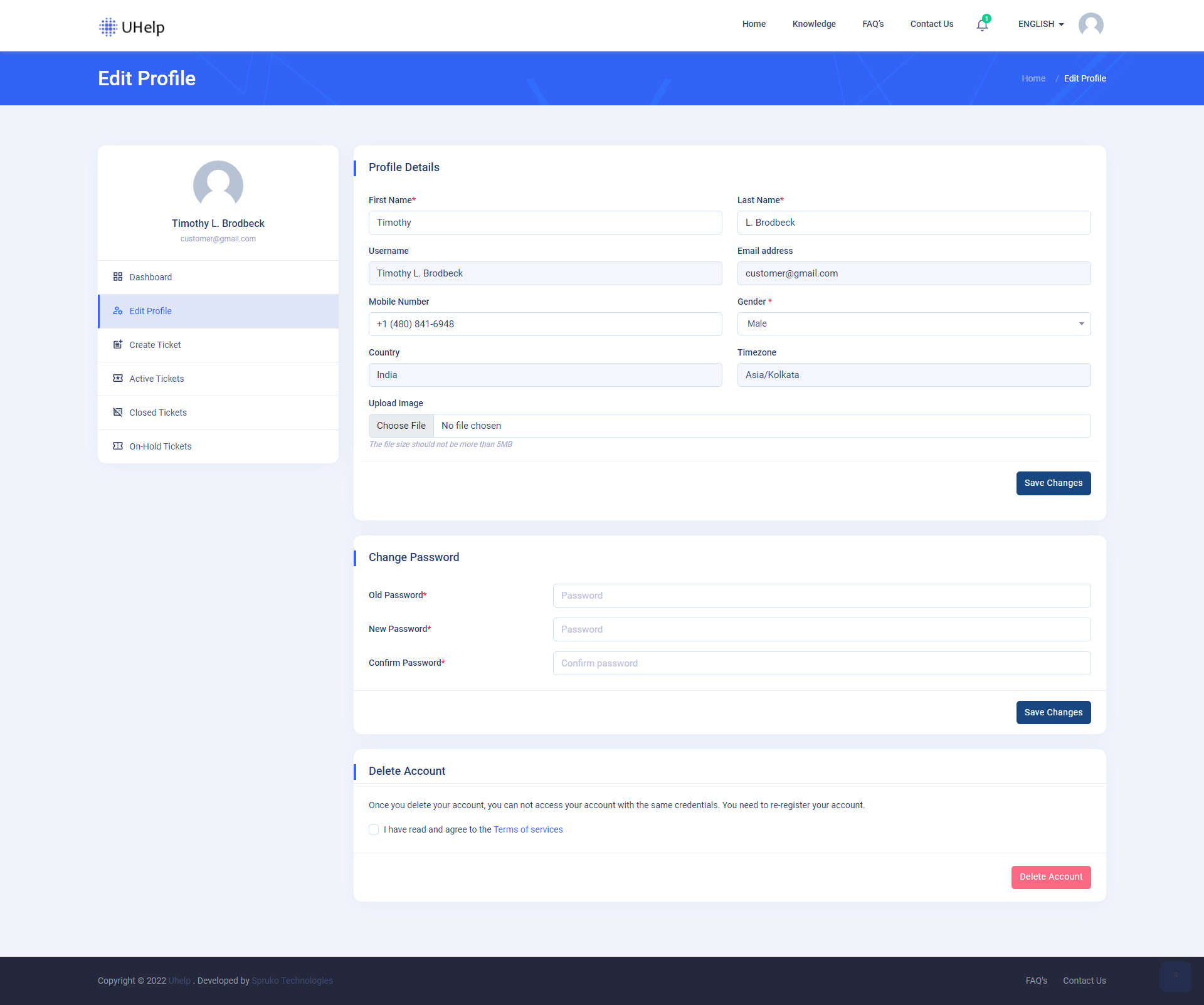 Uhelp - Helpdesk Support Ticketing System by SPRUKO | CodeCanyon